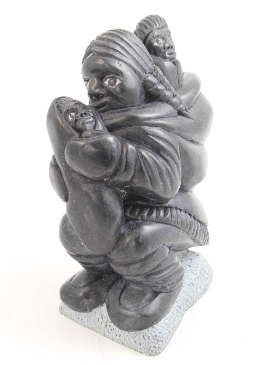 Aisa Aupaluktak - soapstone sculpture 9x5x6 – Chase Art Gallery