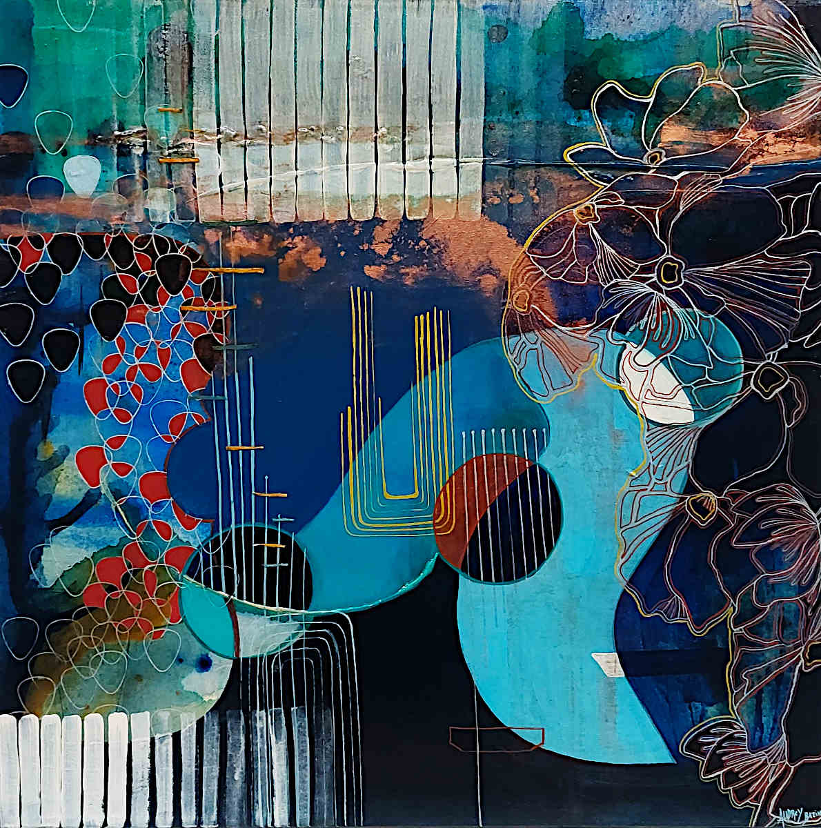 Audrey Bazinet - Corde Sensible 24x24 – Chase Art Gallery