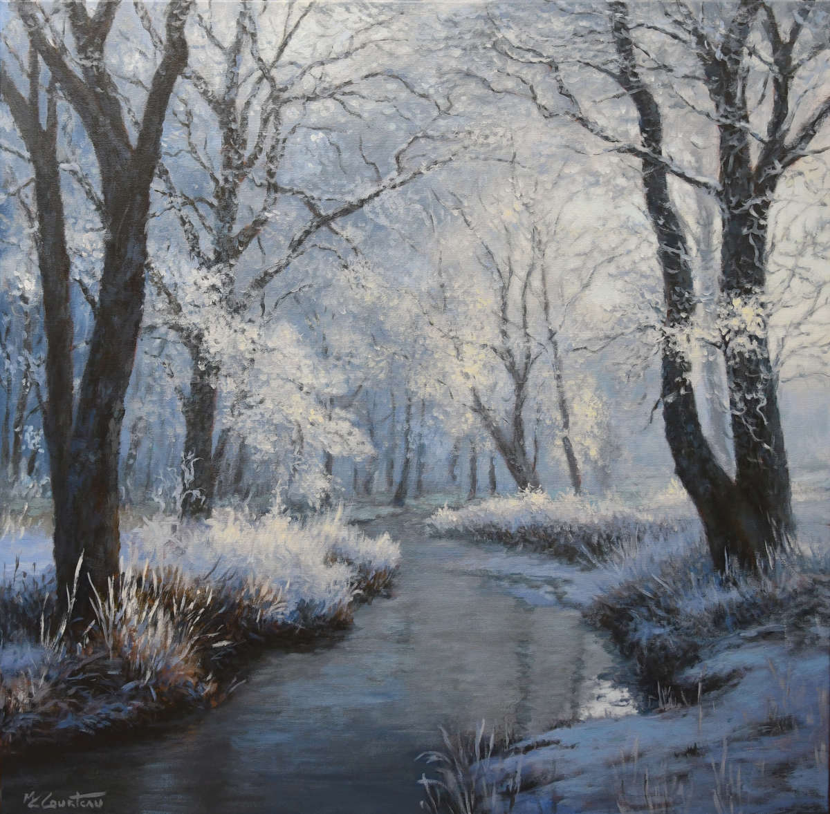 Marie-Claude Courteau - Frimas 24x24 – Chase Art Gallery