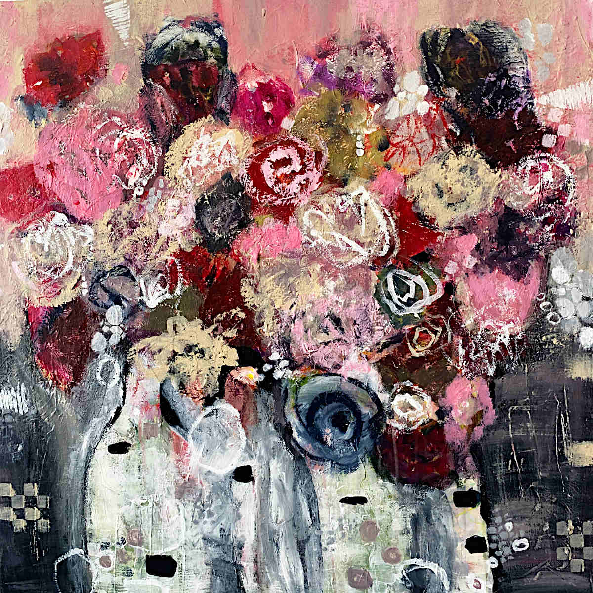 Karen Mackay - Paris Bouquet 24x24 – Chase Art Gallery