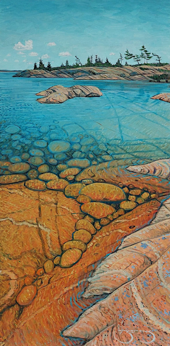 Mark Berens - North Dart Island 40x20 – Chase Art Gallery