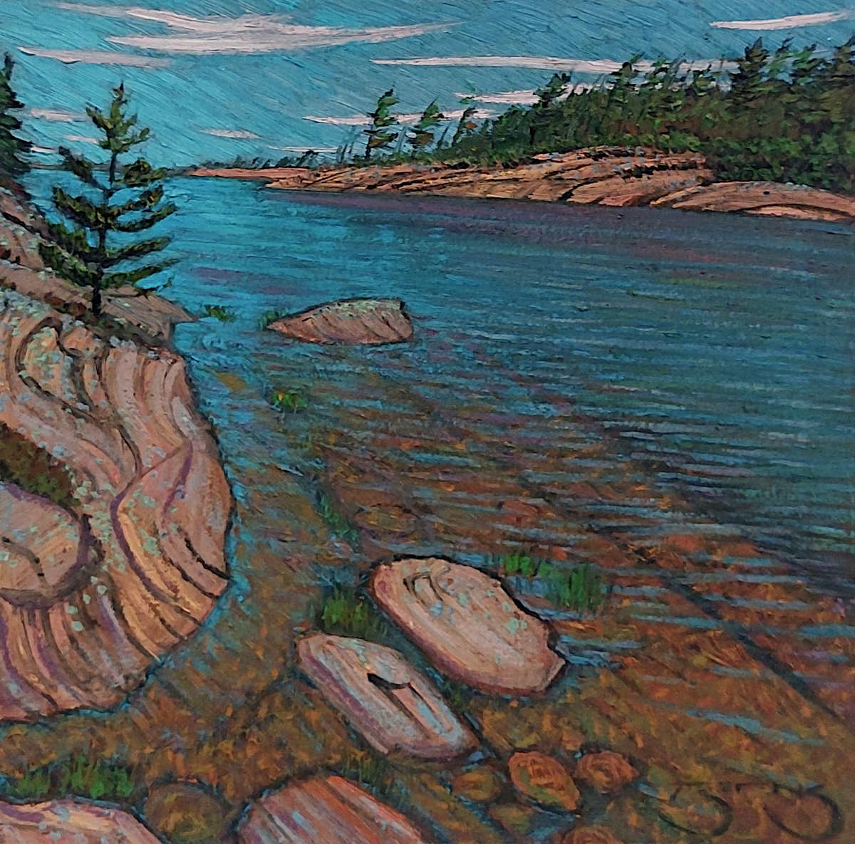 Mark Berens - Winkler Island Shores 12x12 – Chase Art Gallery