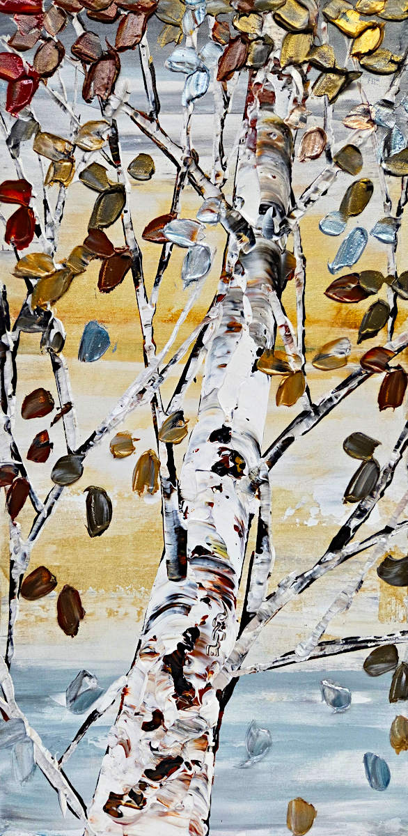 Maya Eventov - Falling Leaves 24x12 – Chase Art Gallery