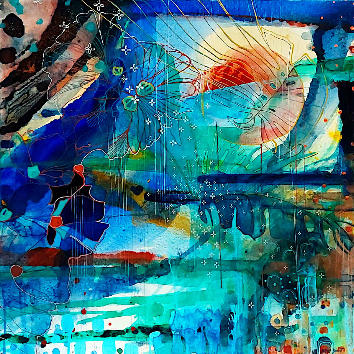 Audrey Bazinet - Ophelia 30x30 – Chase Art Gallery