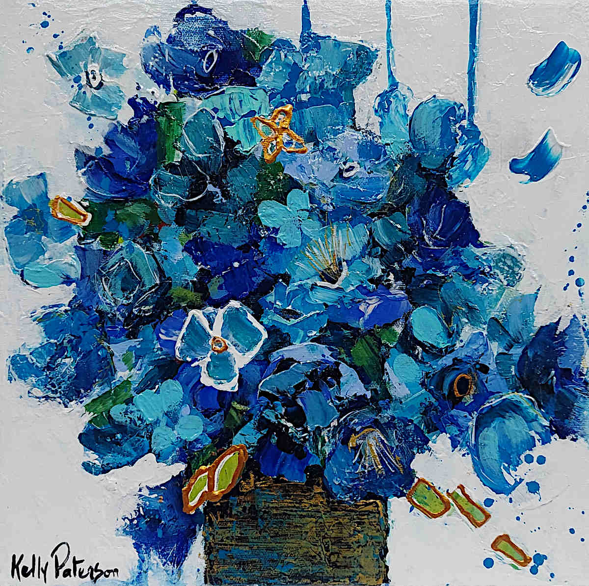 Kelly Paterson - Power of Blue 12x12 – Chase Art Gallery
