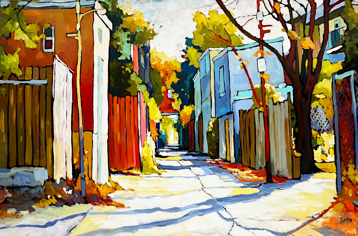 Sacha Barrette - Passerelle en Pleine Lumière, 40x60 – Chase Art Gallery