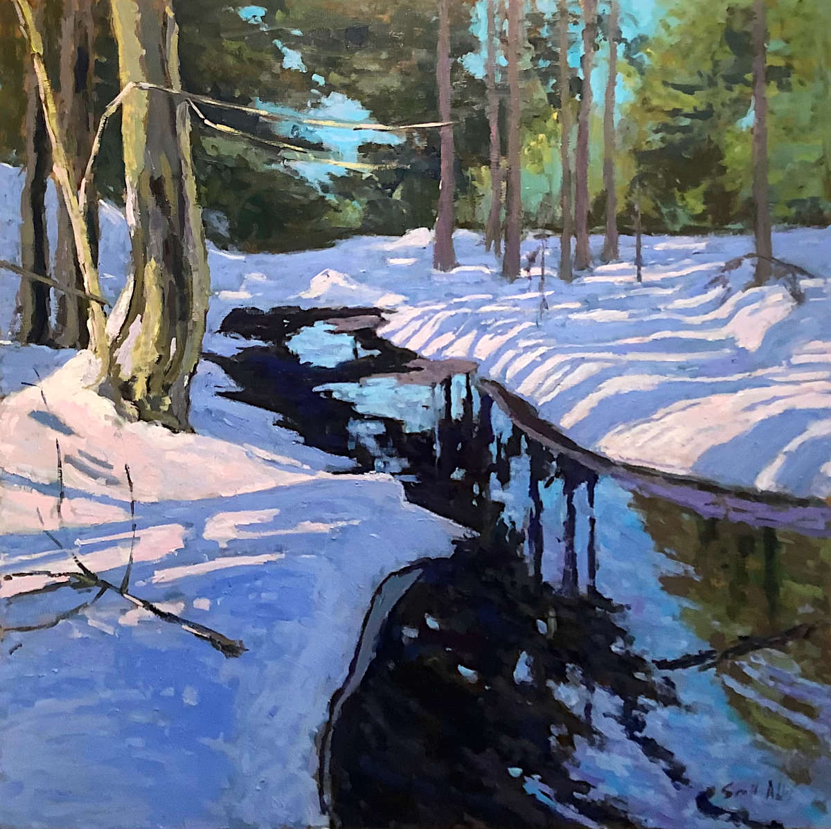Scott Addis - Clear vision, Warm Heart 36x36 – Chase Art Gallery