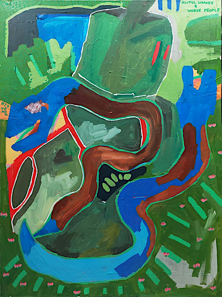 Cole FitzGerald - Awful Snakes 48x36 – Chase Art Gallery