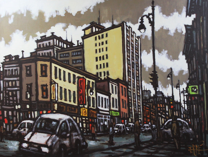 Alexandre Zerbe - City Scape 36x48 – Chase Art Gallery