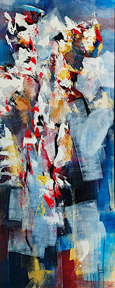 Georges Mamàn - Confidence 60x24 – Chase Art Gallery