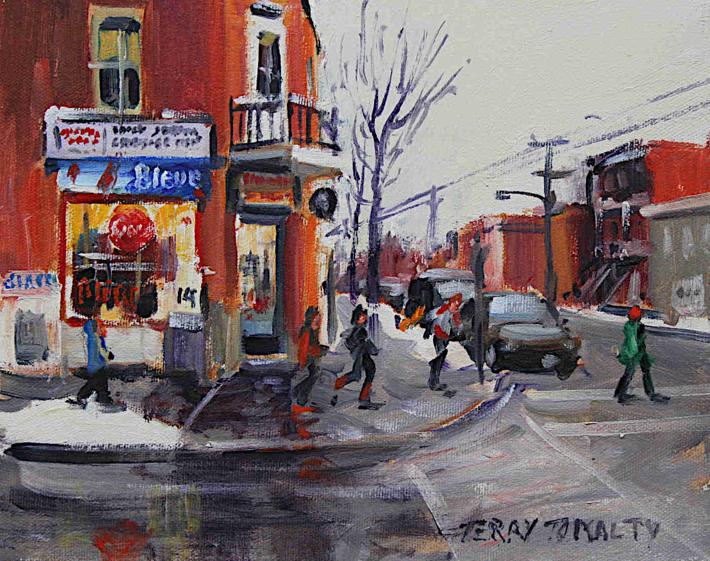 Terry Tomalty - Rue St. Dominique 8x10 – Chase Art Gallery