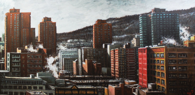 Alexandre Zerbe - Lumière d'hiver 36x72 – Chase Art Gallery