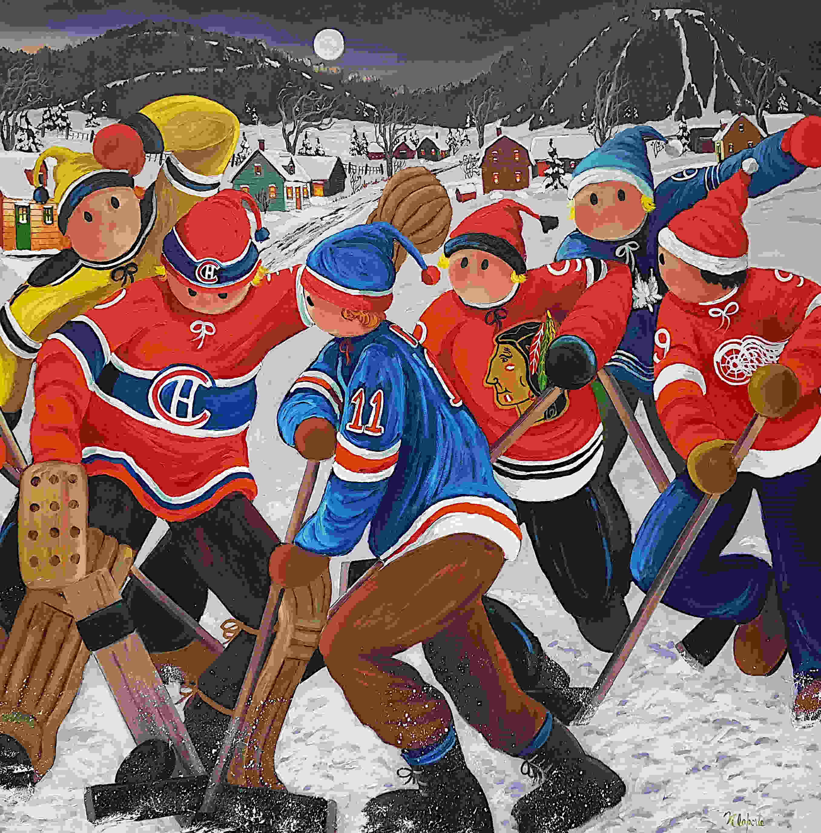 Nicole Laporte - A chacun son idole 40x40 – Chase Art Gallery