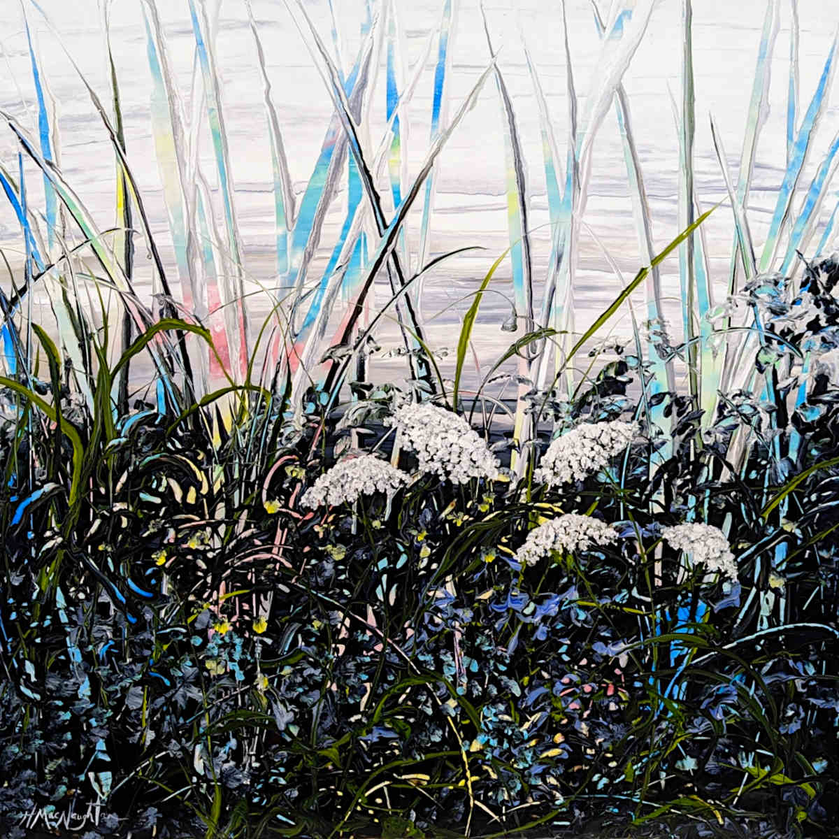 Hanna MacNaughtan - Reeds Along The Shore 24x24 – Chase Art Gallery